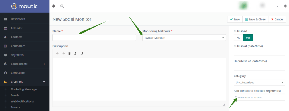 Guide to Set Up Mautic Twitter Integration for Social Monitoring | Scribeage